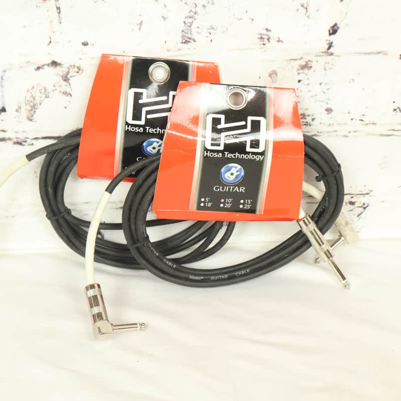 Lot of 2 Hosa Technology Guitar Cables 10ft *New Old Stock* | Reverb