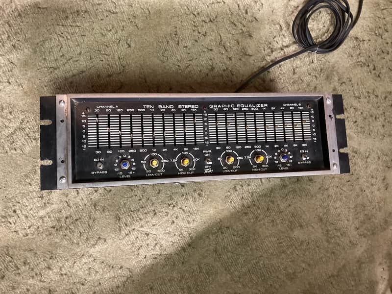 PEAVEY Stereo 10 band Model EQ Vintage Graphic Equalizer | Reverb