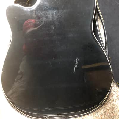 YAMAHA FGX-412C BL 6 string Acoustic/Electric Guitar w/Case | Reverb