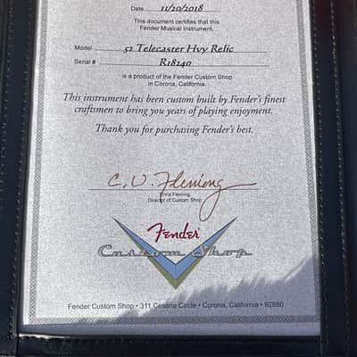 Fender CUSTOM SHOP '52 Tele Heavy Relic Dealer | Reverb Australia