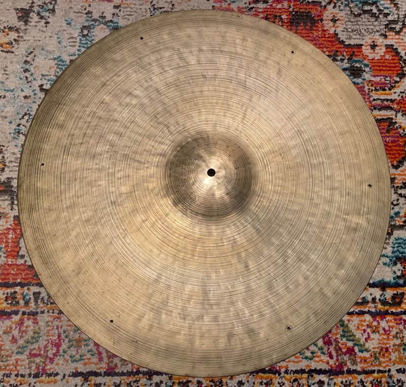 VINTAGE K ISTANBUL ZILDJIAN 22" LIGHT RIDE CRASH CYMBAL! | Reverb