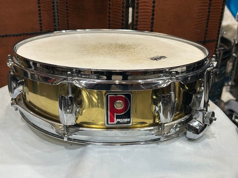 Premier 4" deep X 14" head Brass piccolo Snare Drum | Reverb