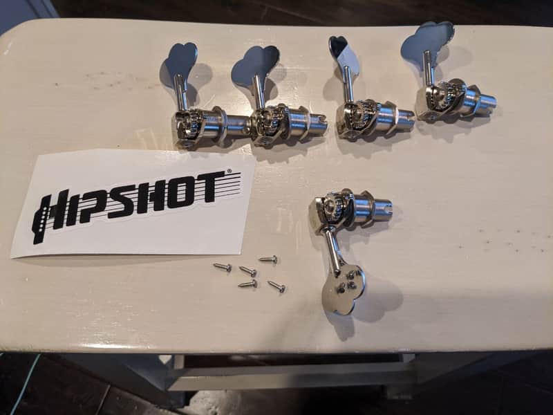 5 (4 + 1) Hipshot USA Ultralite® Bass Tuning Machine 1/2 in - | Reverb