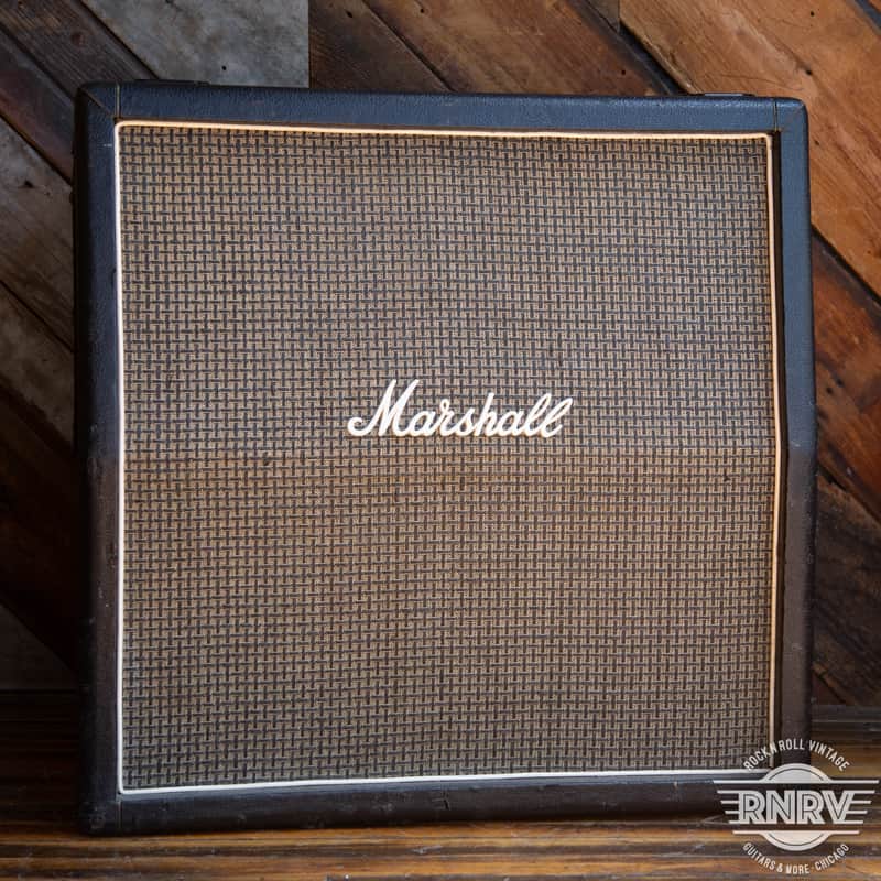 Marshall 1960A 4x12 Slant Cab (Unloaded) 70s - Black Tolex | Reverb