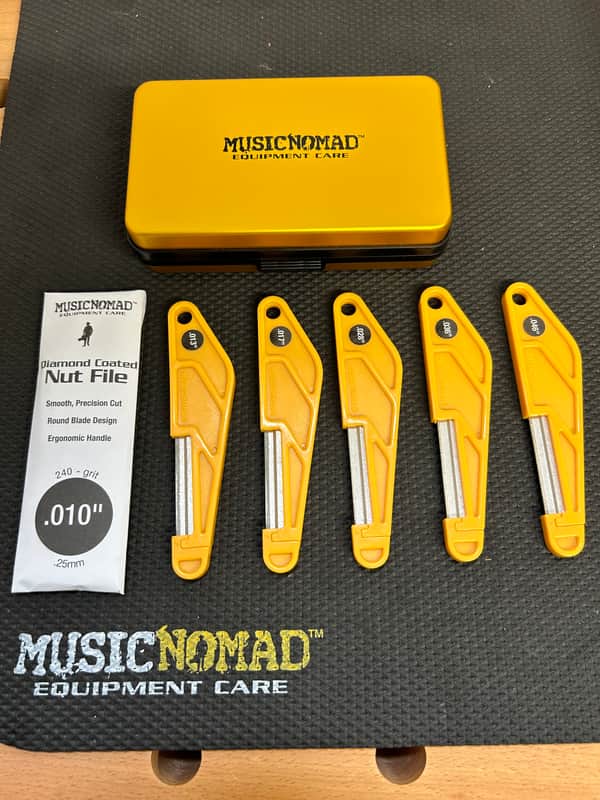 Music Nomad 6 pc. Electric Guitar Diamond Coated Nut File Set | Reverb