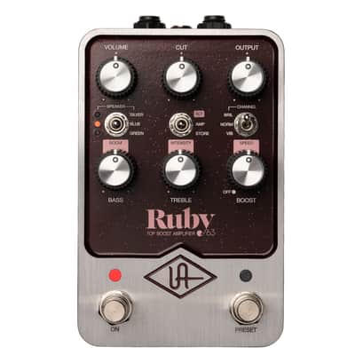 Universal Audio Ruby '63 Top Boost Amplifier Effect Pedal | Reverb