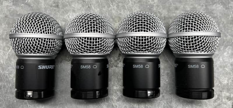 Lot of 4 Shure SM58 Wireless Microphone Capsules RPW 112 | Reverb