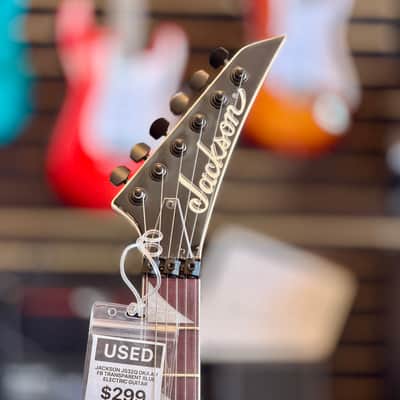 Jackson Dinky JS32Q DKA Arch Top Electric Guitar Transparent | Reverb