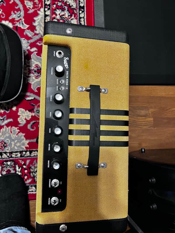 Supro Delta king 12 2021 - Black and Yellow | Reverb