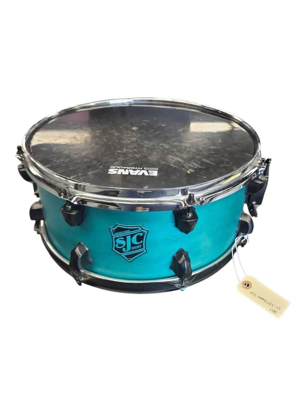 SJC Drums Pathfinder Snare Drum 14 x 6.5 in. Miami Teal Satin | Reverb