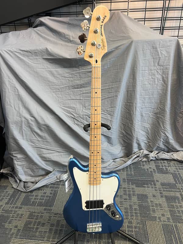Squier Affinity Jaguar Bass H - Lake Placid Blue | Reverb