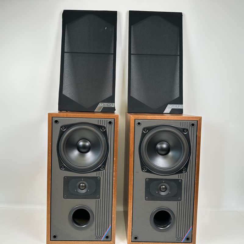 Cyrus 781 Mission Speakers Set Wood Made In England | Reverb