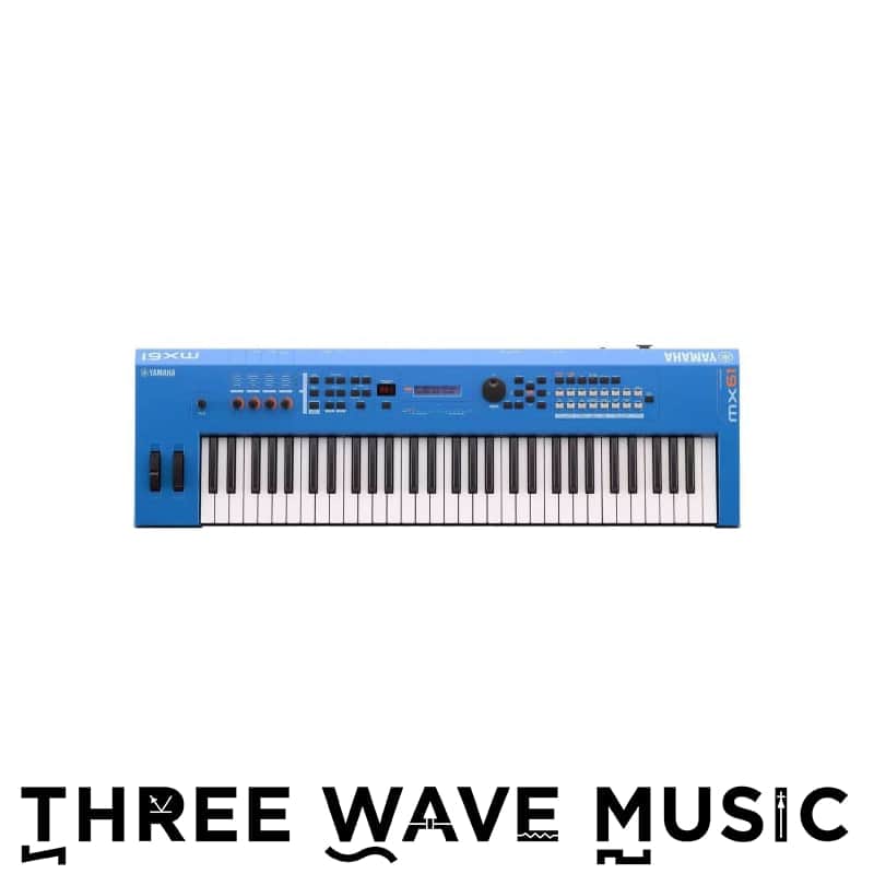 Yamaha MX61 (Blue) - 61-Key Music Synthesizer [Three Wave | Reverb