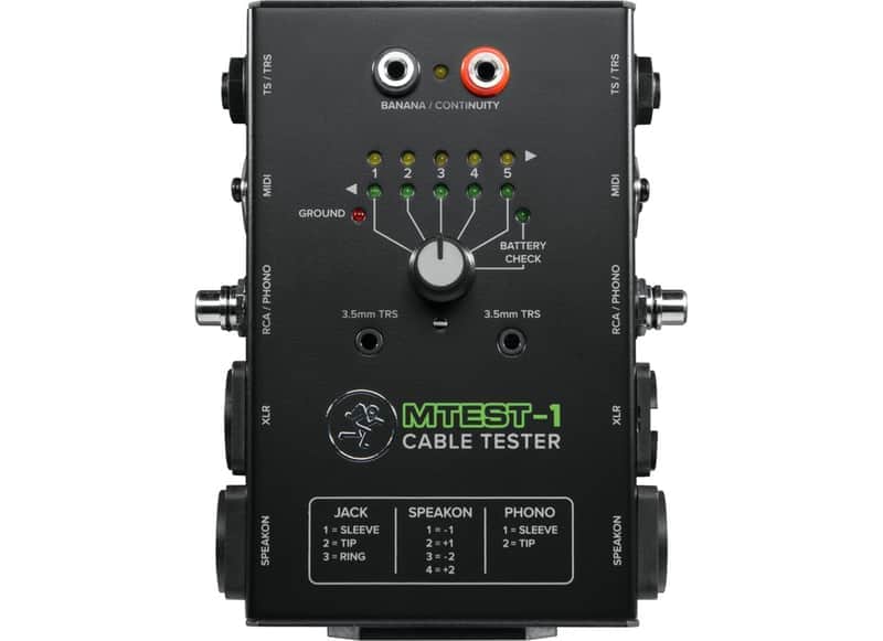 Mackie MTEST-1 cable tester | Reverb