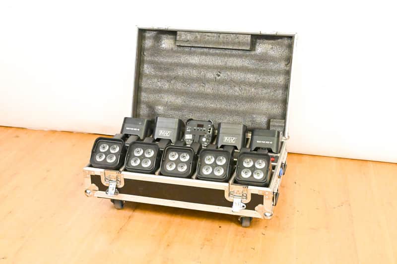 JMAZ Lighting MAD PAR HEX 4S Battery LED Uplight Kit w/ | Reverb