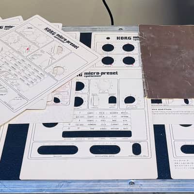 Korg Manual and Setting Overlay sheets for Korg Micro Preset | Reverb