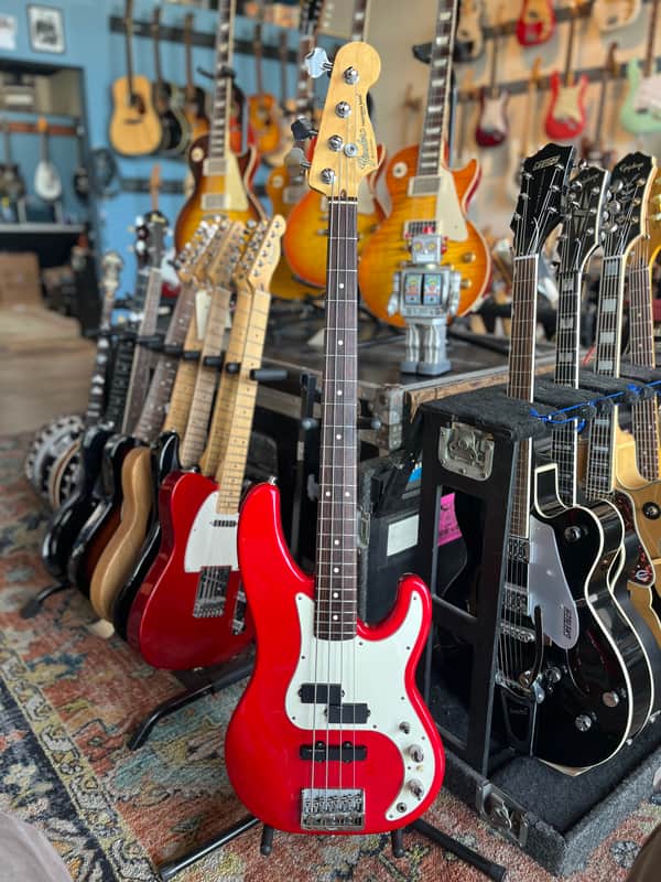 Fender Precision Bass Plus - Frost Red | Reverb