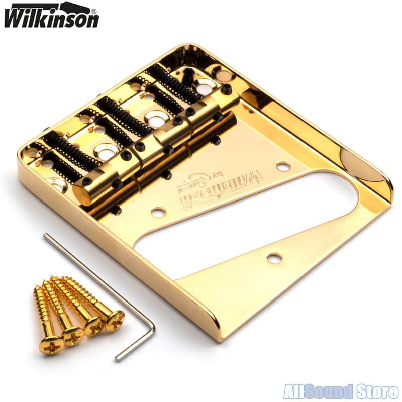 Wilkinson WTB GOLD Vintage Telecaster Guitar Bridge w/ | Reverb