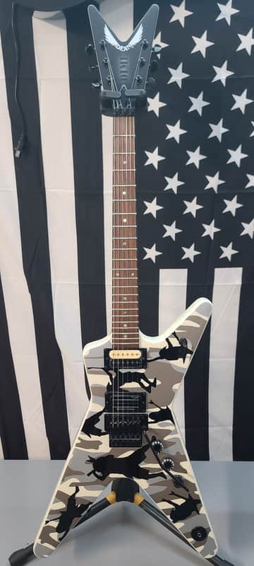 Dean Dime O Flage ML BEAUTIFUL COND! - White Camouflage | Reverb