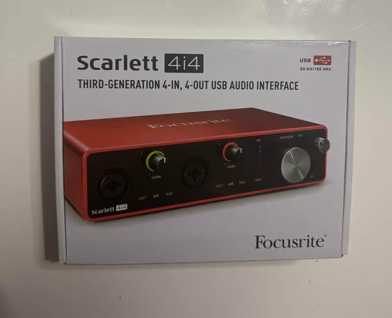 Focusrite Scarlett 4i4 3rd Gen USB Audio Interface (NEW) | Reverb