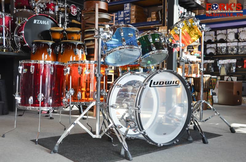 Ludwig Vistalite Jellybean 8 Piece Drum Kit | Reverb