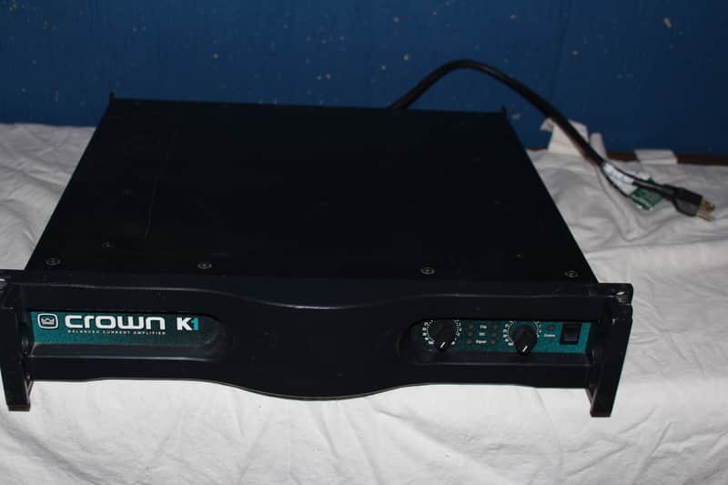 Crown K1 Balanced Current Stereo Power Amplifier - Dirty Pots | Reverb
