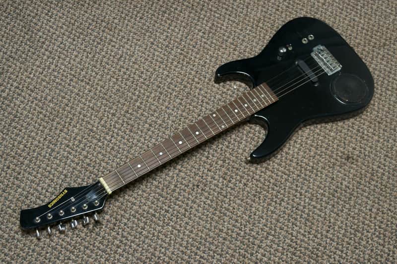 Synsonics Electric Guitar w/ Built-in Amp Black | Reverb UK