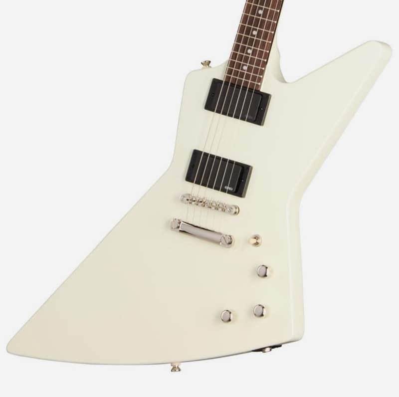 Epiphone Explorer 80s EMG Classic White | Reverb