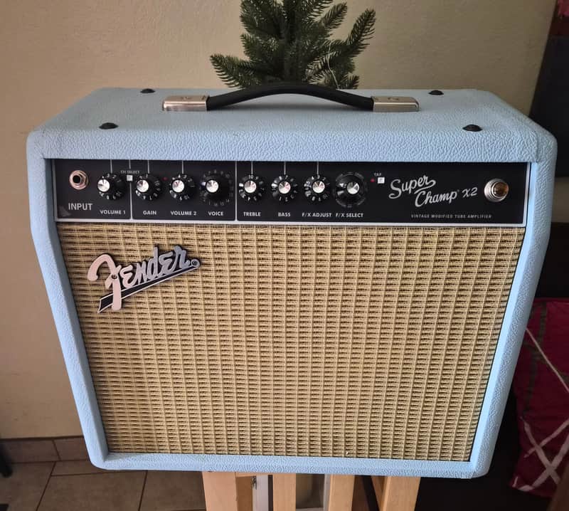 Fender Limited Edition Super Champ X2 "Sonic Blue" 2-Channel | Reverb
