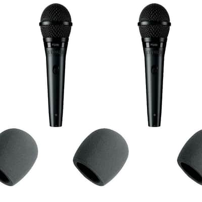 3X Shure PGA58-XLR Dynamic Vocal Handheld Mic w/ Foam | Reverb