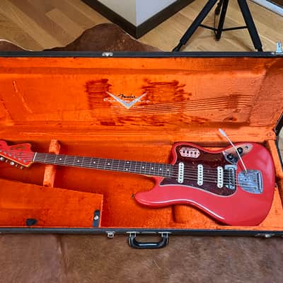 Fender Custom Shop '60s Bass VI Relic - Tahitian Coral w/ | Reverb