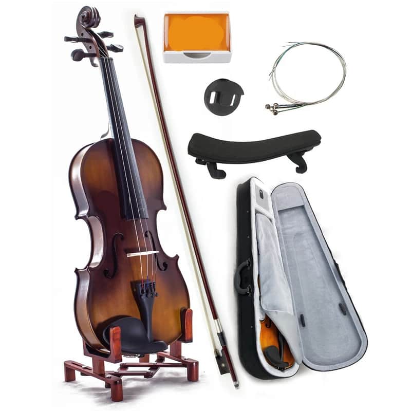 NEW Solid Maple Spruce Fiddle Violin 1/8 Size w Case Bow | Reverb