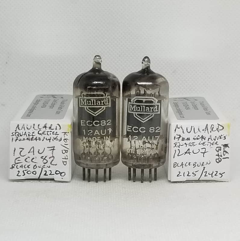 Mullard 12AU7 Long Gray Plates Matched Pair NOS ECC82 | Reverb UK