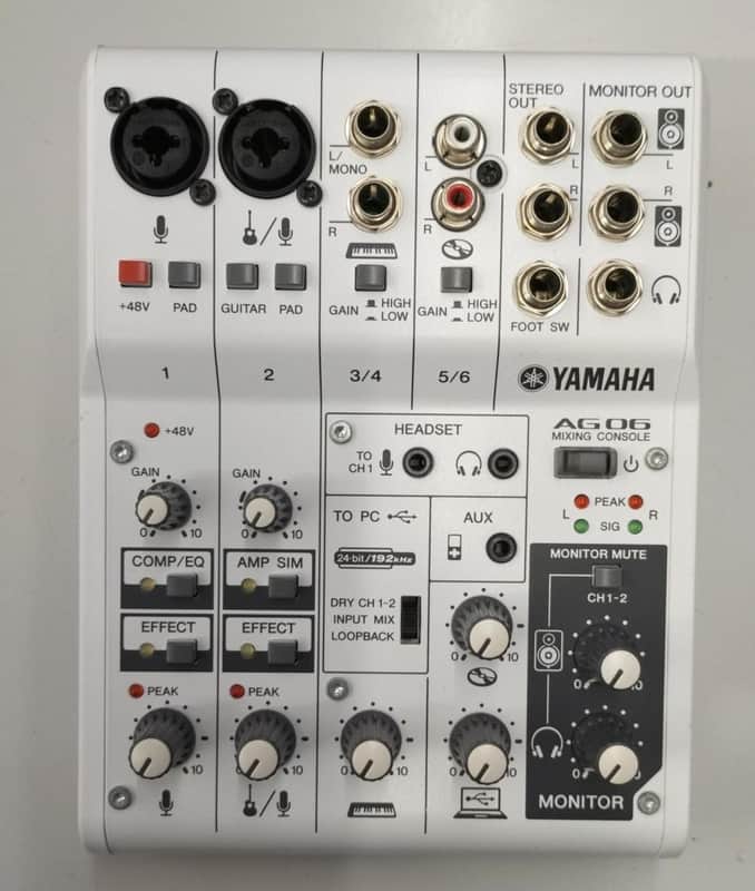 Yamaha AG06 Webcasting Mixer Audio Interface Used | Reverb