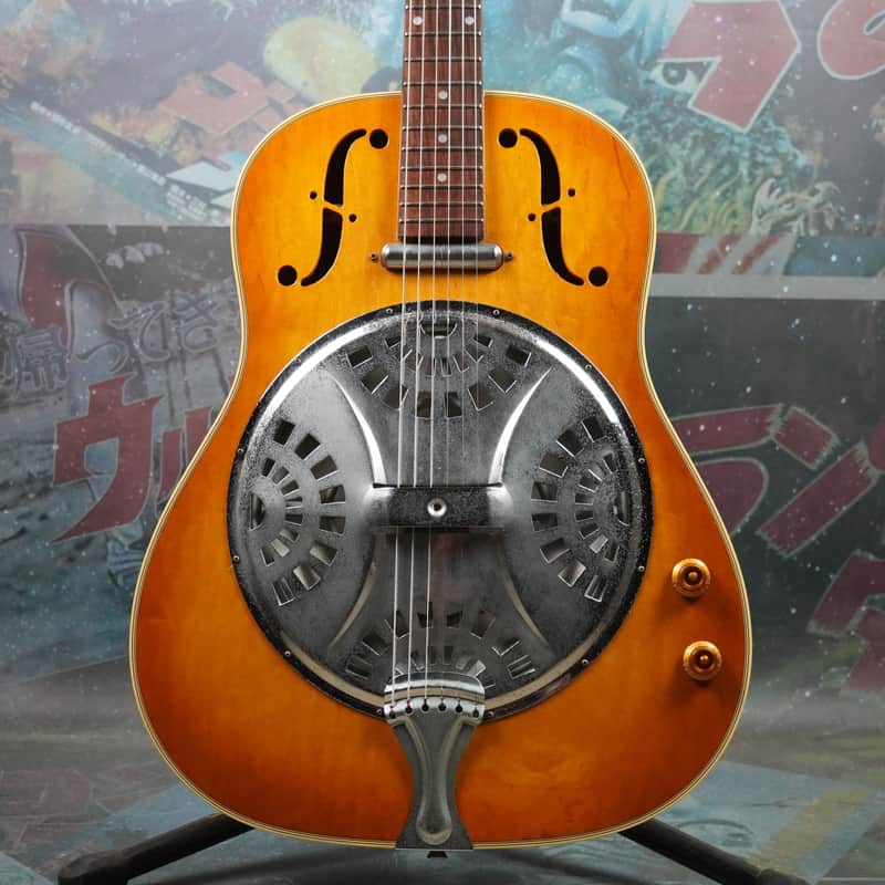 Greco D-80P Resonator Acoustic 1989 Dark Sunburst MIJ | Reverb Canada