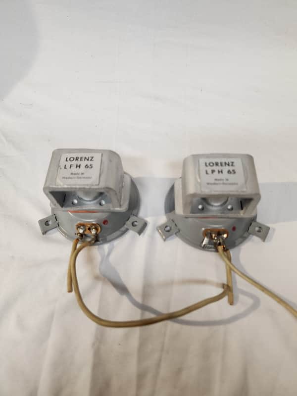 Lorenz LPH 65 Tweeter pair Late 50's - Clear Diaphragm | Reverb