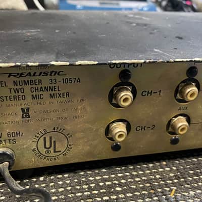 Realistic Two Channel Stereo Mic Mixer | Reverb