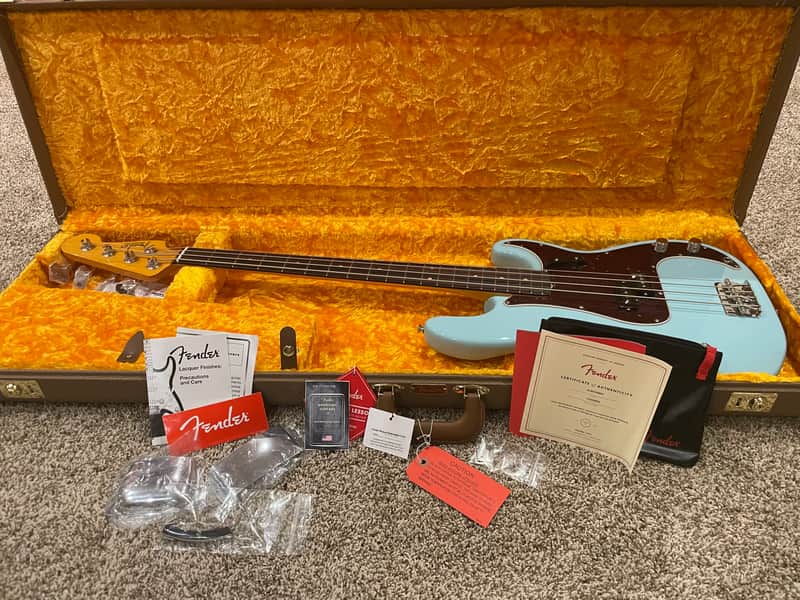 Fender American Vintage II 1960 Precision Bass - Daphne Blue | Reverb