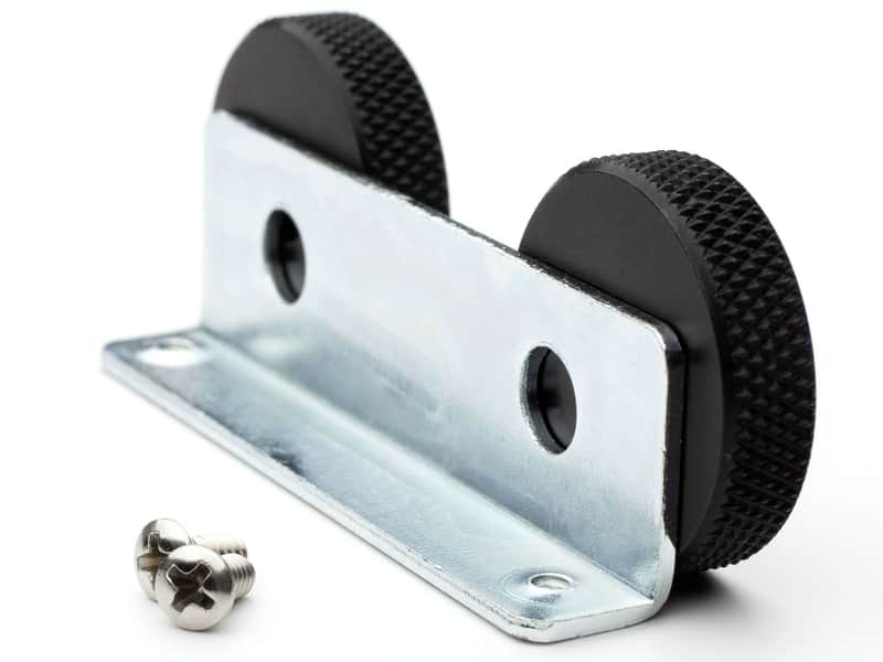 Fender Bracket + (2) Fender Roller Knobs, for Jaguar Mini | Reverb