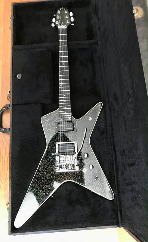 GUILD X-82 NOVA GUITAR USA 1982 BLACK SPARKLE | Reverb