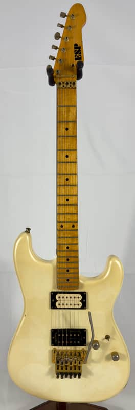 ESP Strat Electric Guitar MIJ Japan Vintage 1980s - Pearl | Reverb