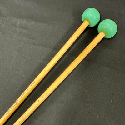VINTAGE Mike Balter 4B Mallets, Medium Light Green Rubber, | Reverb