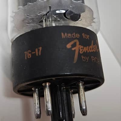 1970's Pair RCA Black Plate 6L6GC Tubes *TEST NOS* Side | Reverb