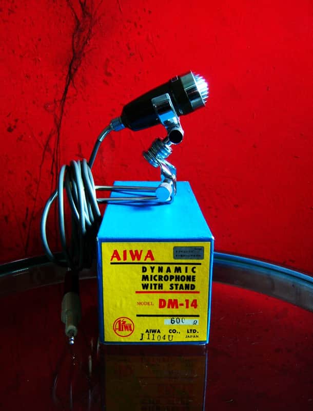 Vintage 1960's Aiwa DM-14 dynamic harp microphone High Z w | Reverb