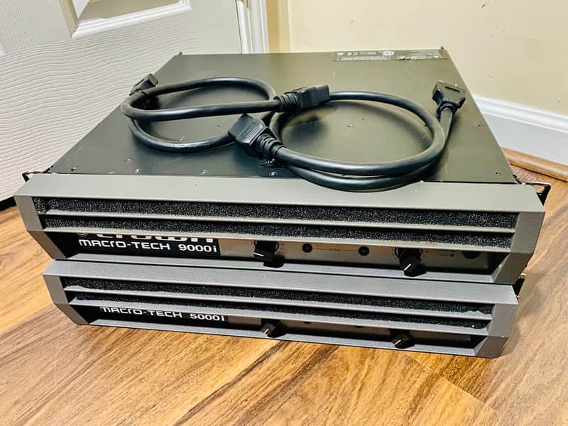 Crown Macro-Tech 9000i & 5000i Pro Amplifier W/ Power Cords | | Reverb