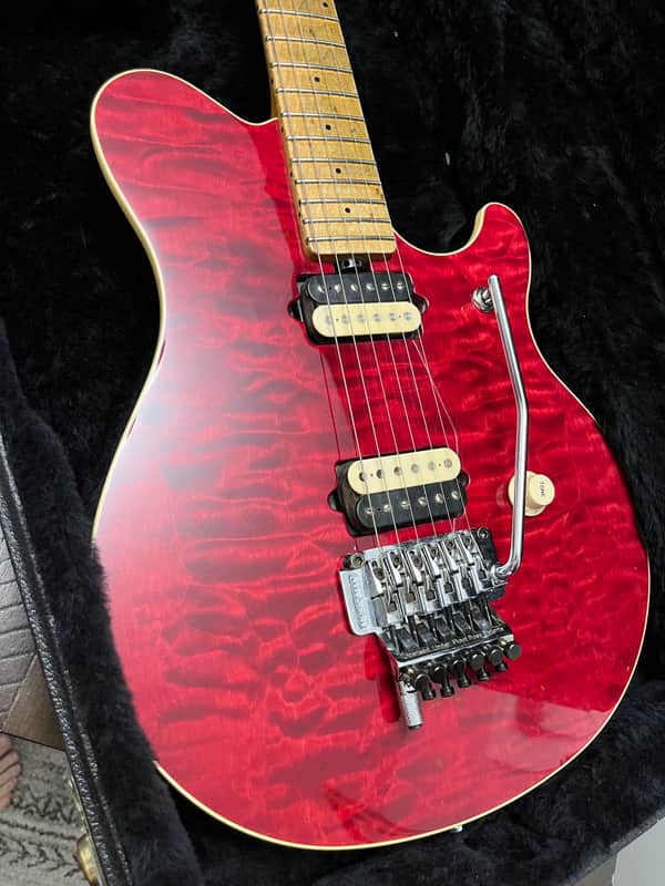 1994 Ernie Ball Music Man Eddie Van Halen Signature Floyd Red | Reverb