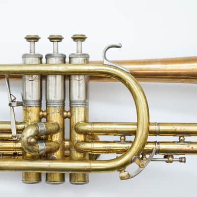 Reynolds Contempora Bb Cornet 1950 - Raw Brass | Reverb