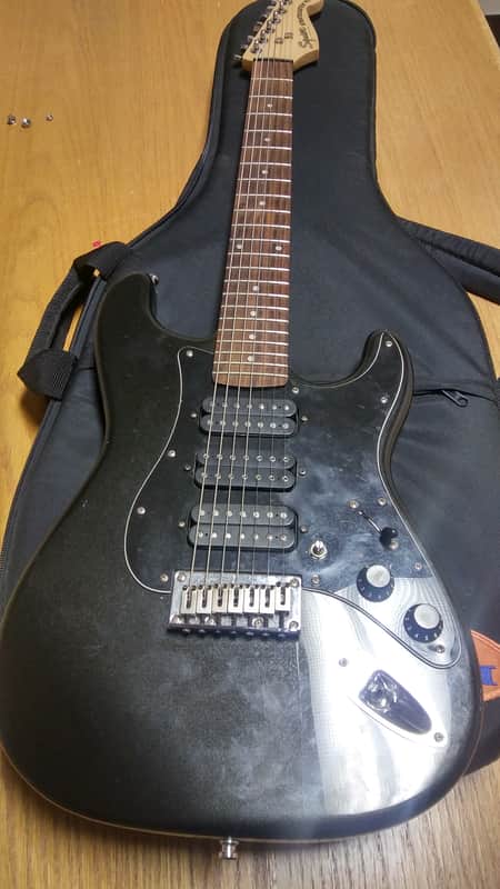 Fender Squire Stratocaster VII {7 String Strat) w/ Gig Bag & | Reverb