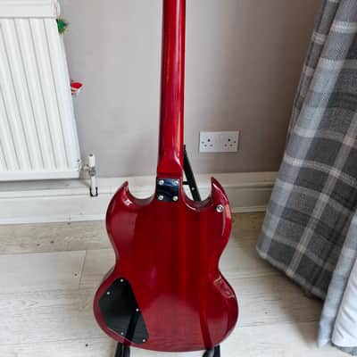 East Coast SG Style Guitar - Cherry Red With Gator Hard | Reverb UK
