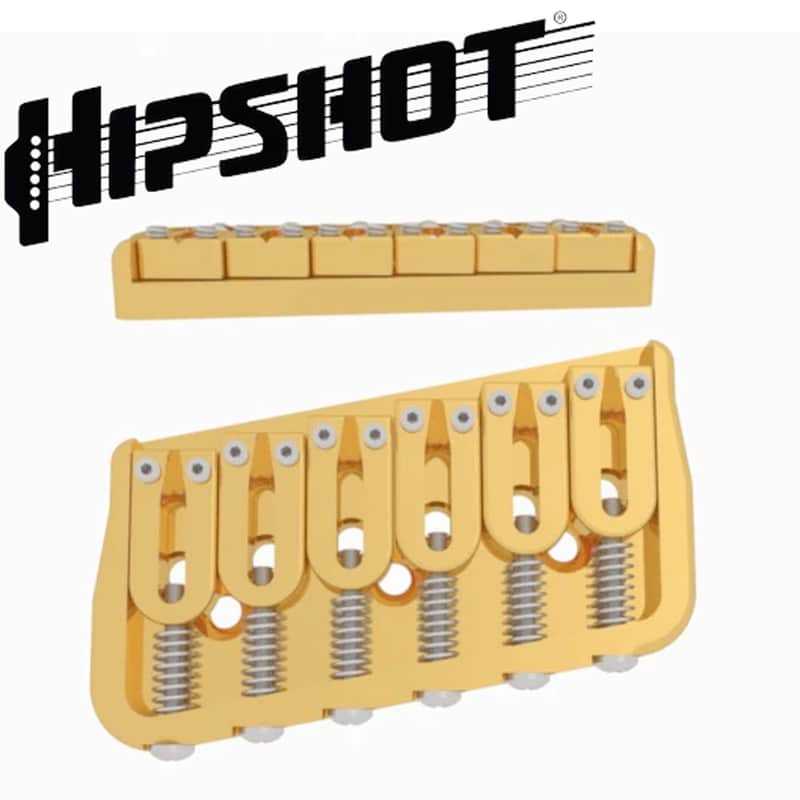 USA Hipshot 6 String Multi-Scale Fixed Guitar Bridge 11° | Reverb
